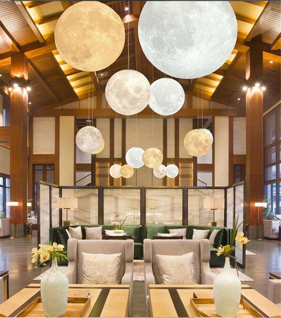 3D Moon Pendant Light - Light Trybe Nigeria