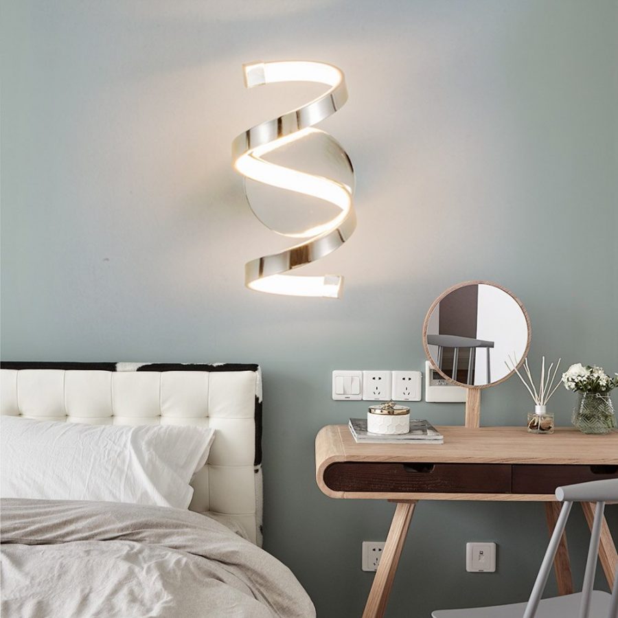 Spiral Chrome Wall Light - Light Trybe Nigeria