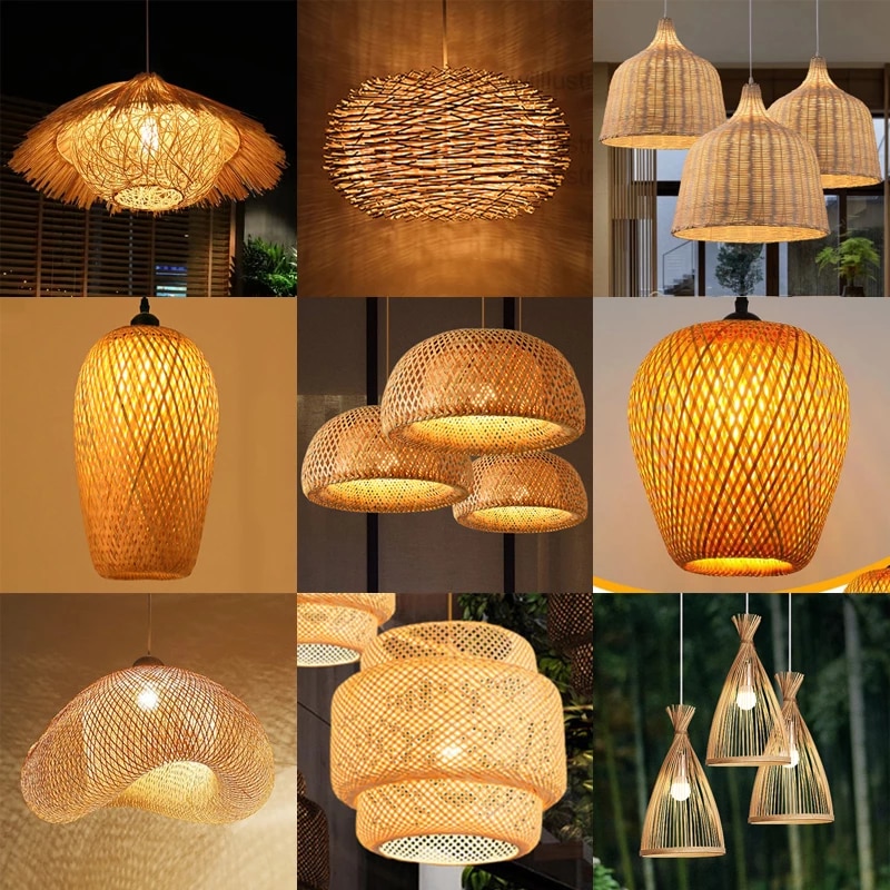 Handmade Rattan & Raffia Lights - Light Trybe Nigeria