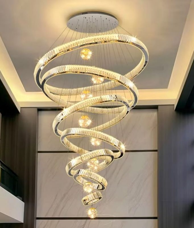 High Ceiling Modern Luxury Chandelier Light - Light Trybe Nigeria